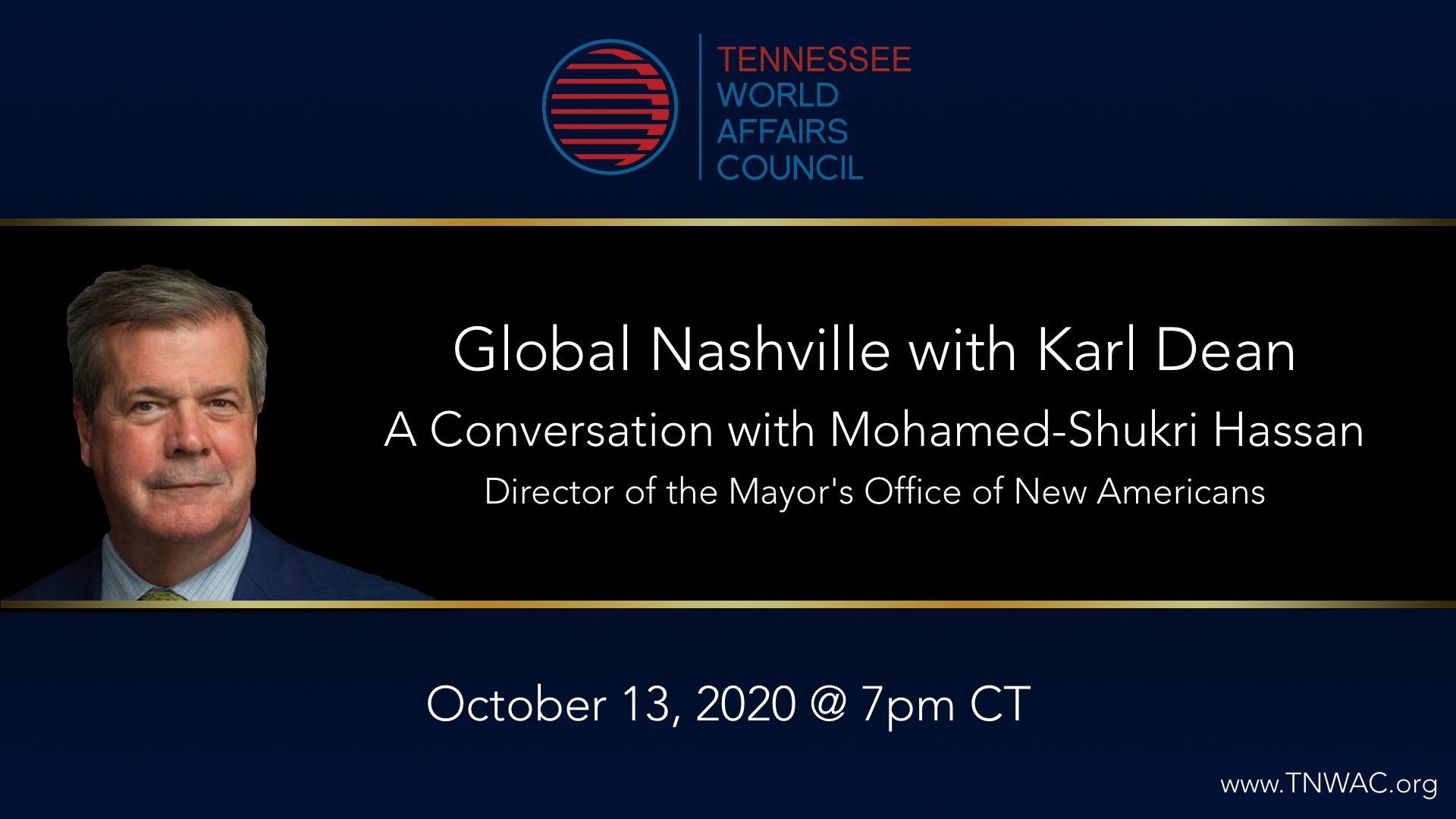 Global Nashville with Karl Dean | Oct 13 | TNWAC