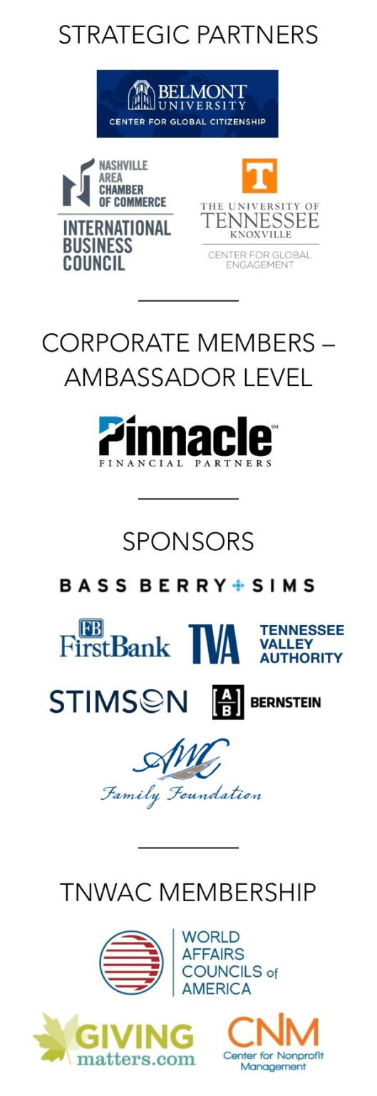 LTG ANTHONY HALE – Tennessee World Affairs Council